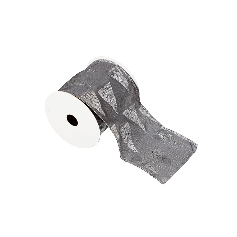 CR235GP Listón Bosque Pinos Gris y Plata 10 Cm. x 9 Mts. – Chelsea Loft